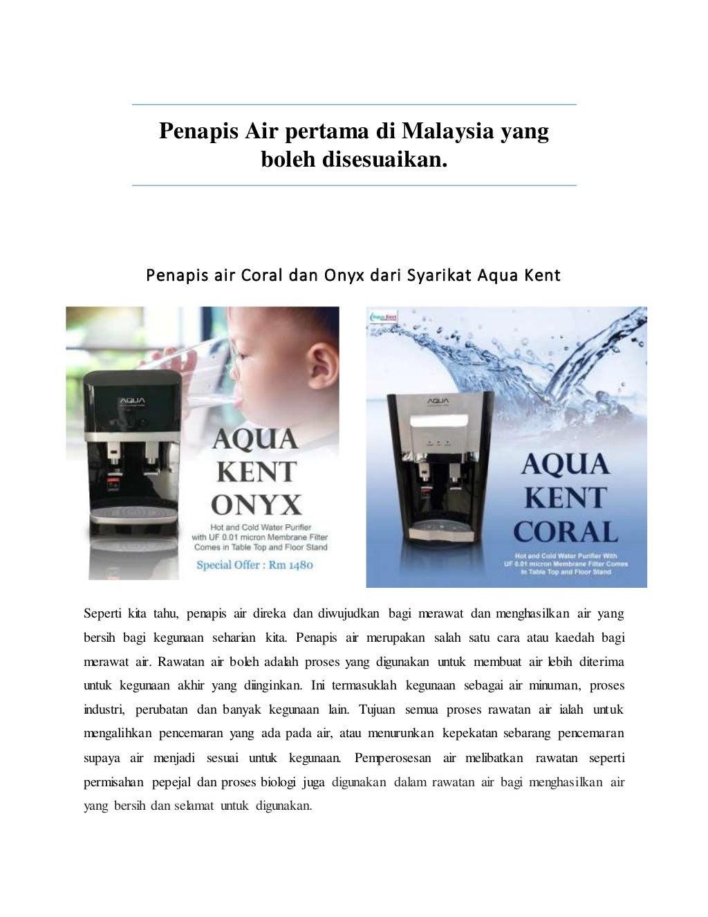Penapis Air pertama di Malaysia yang boleh disesuaikan.docx