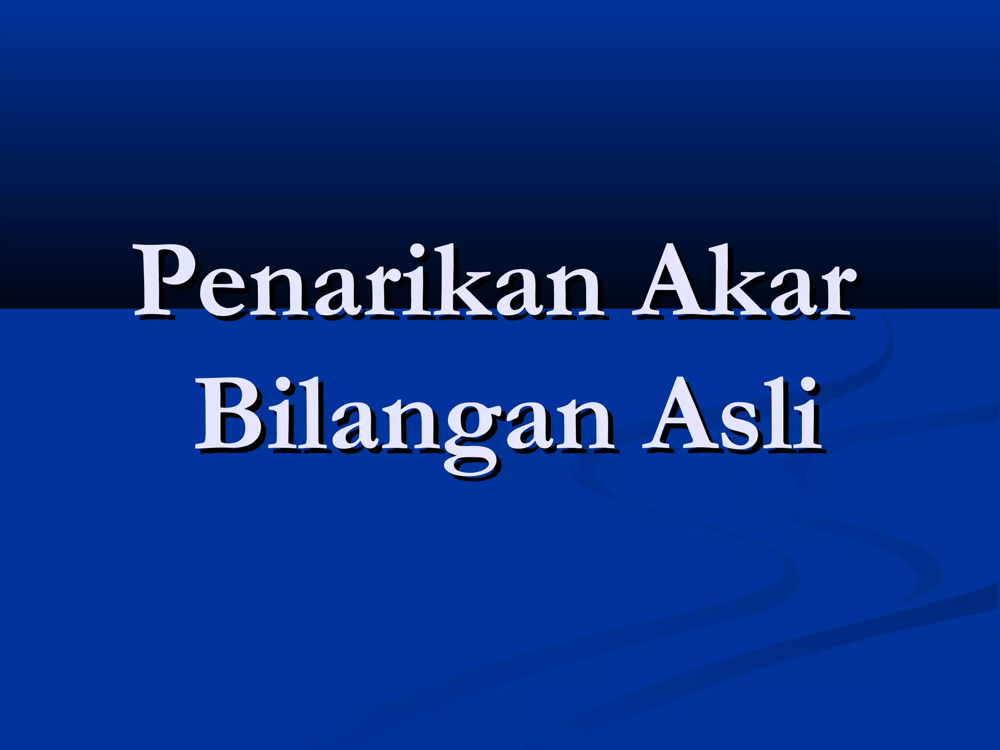 Penarikan akar dengan cara lain | PPT