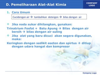Penataan alat KIMIA | PPT