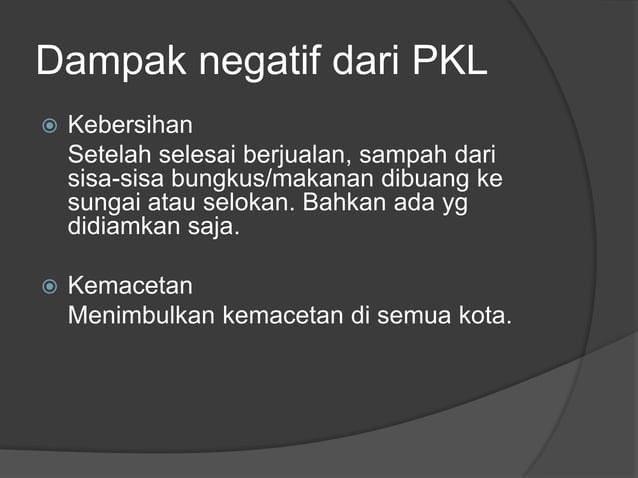 Penataan pedagang kaki lima | PPTX
