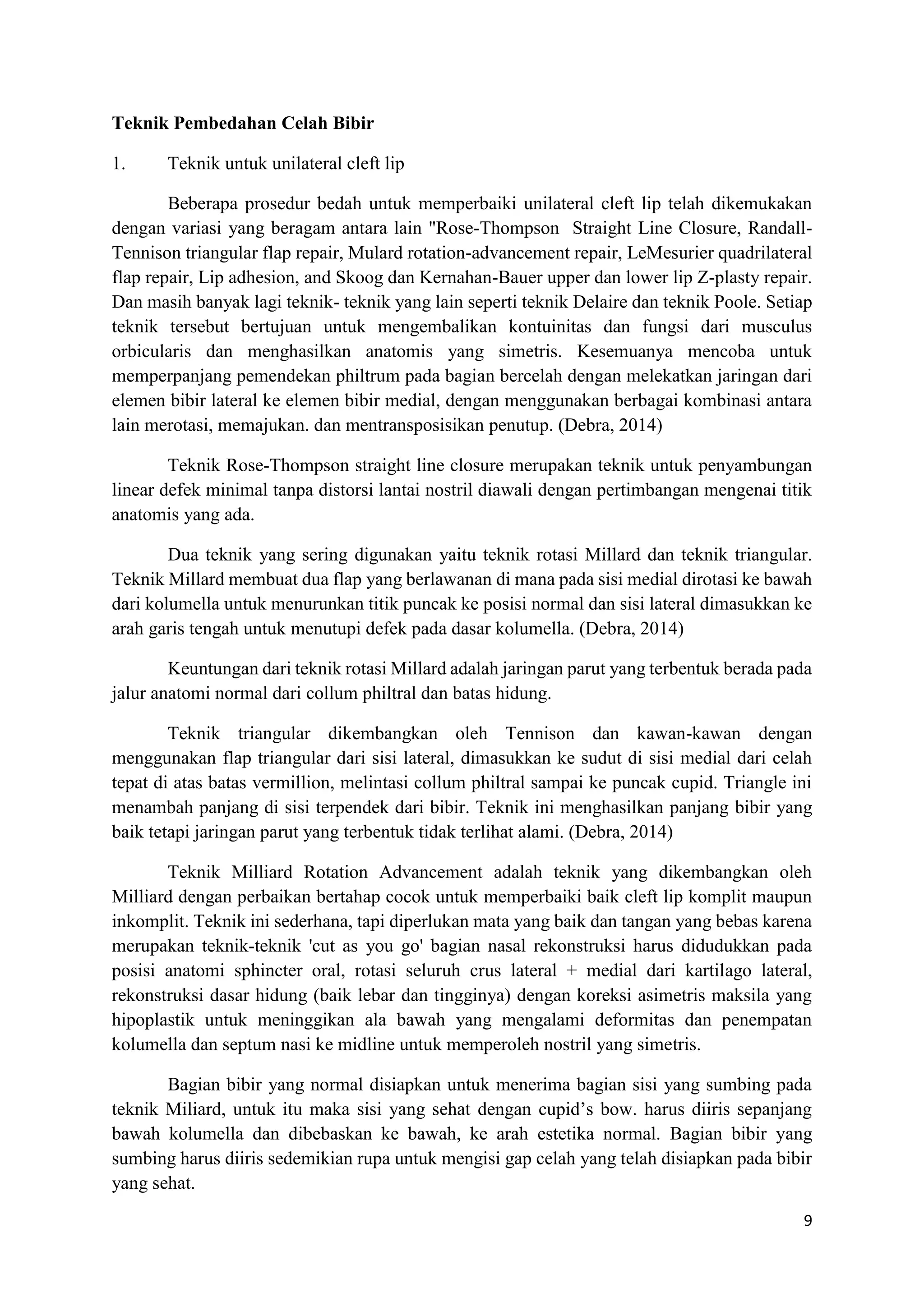 Penatalaksanaan cleft lip palate sumbing aai | PDF