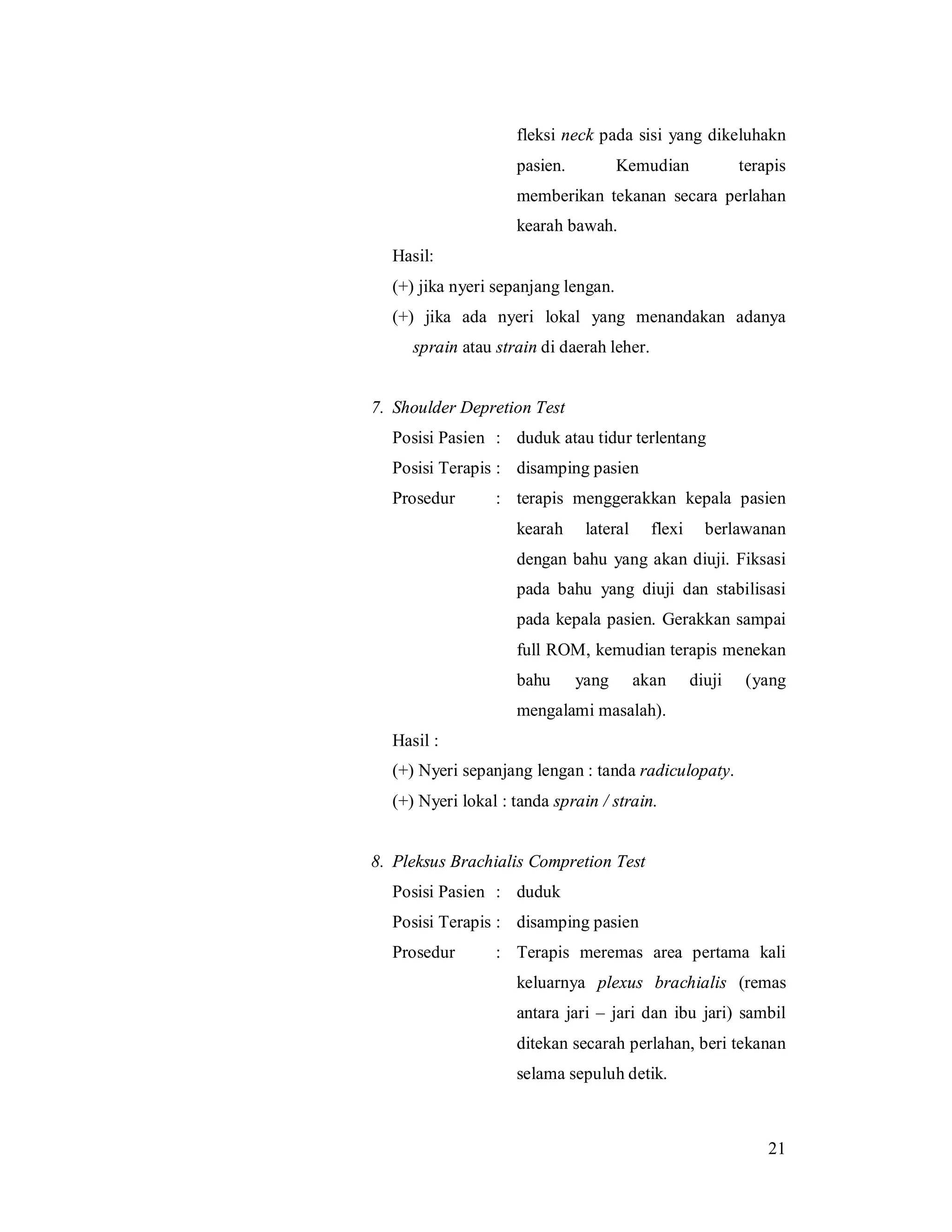 Penatalaksanaan fisioterapi pada kasus brakhialgia ec spondiloarthrosis ...