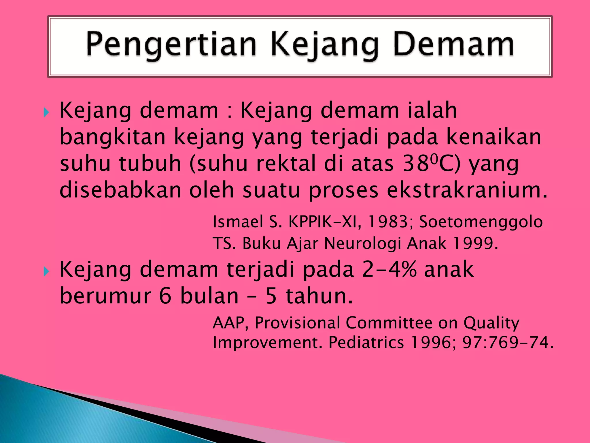 penatalaksanaan jenis dan sistem rujukan kejang | PPTX