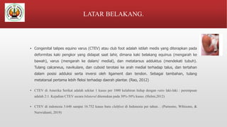 Penatalaksanaan pasien congenital talipes equinus varus bilateral ...