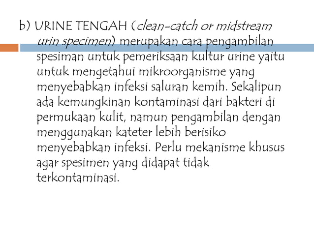 Penatalaksanaan spesimen | PPTX