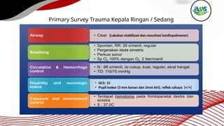 PENATALAKSANAAN TRAUMA KEPALA DAN SPINAL PADA KORBAN KECELAKAAN ...