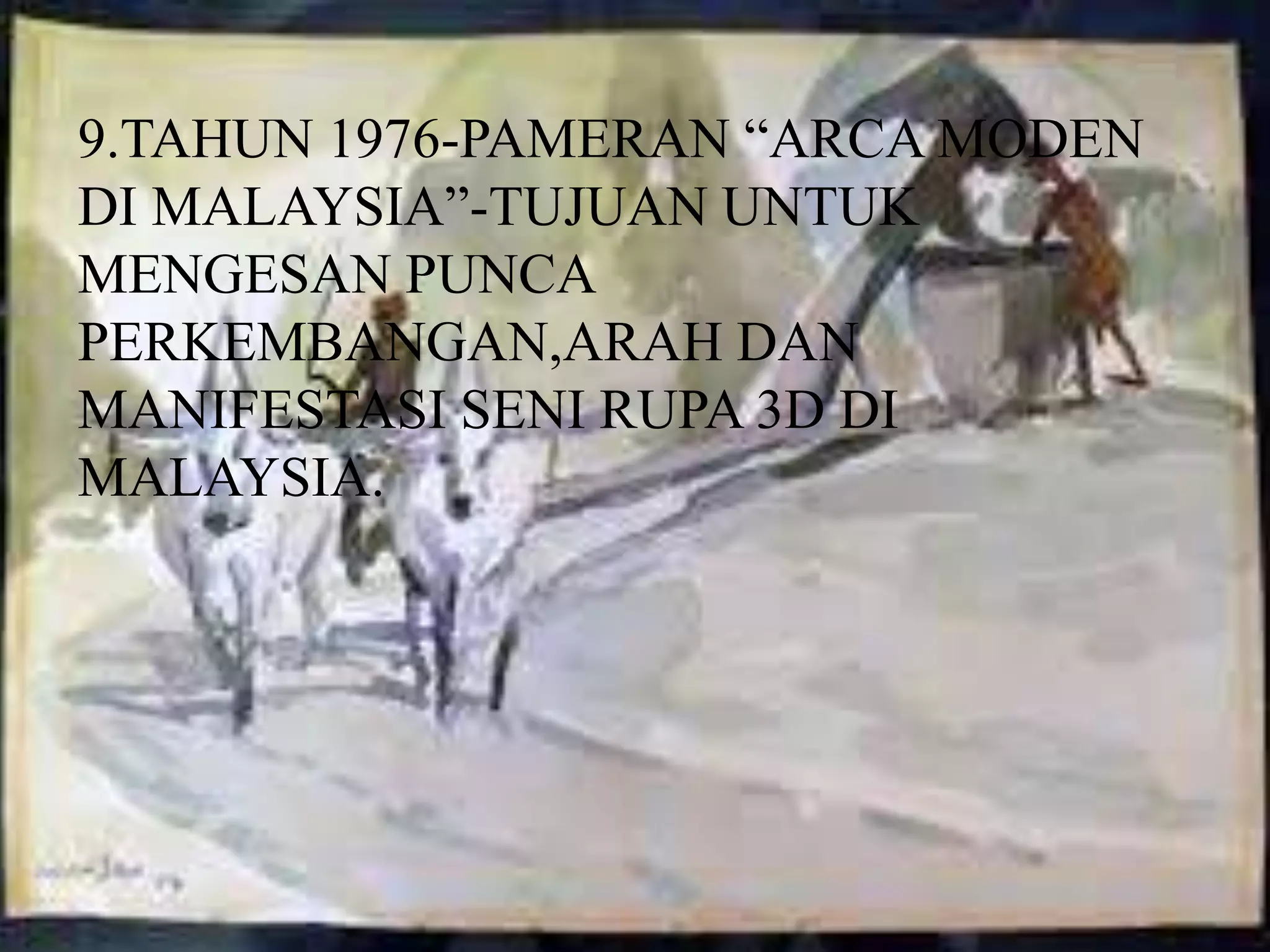 Penaungan seni visual di malayia | PPTX