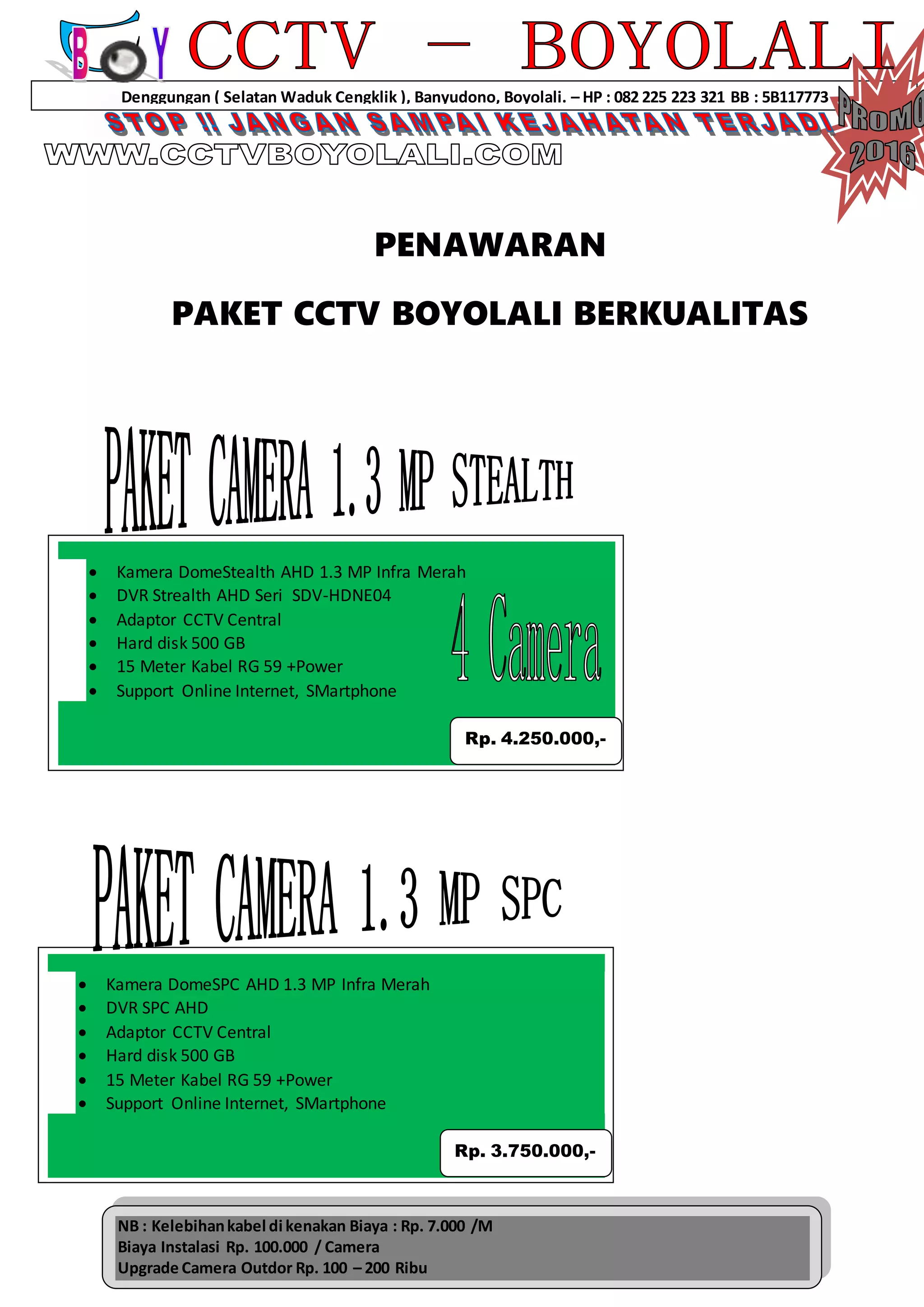 Penawaran cctv | PDF
