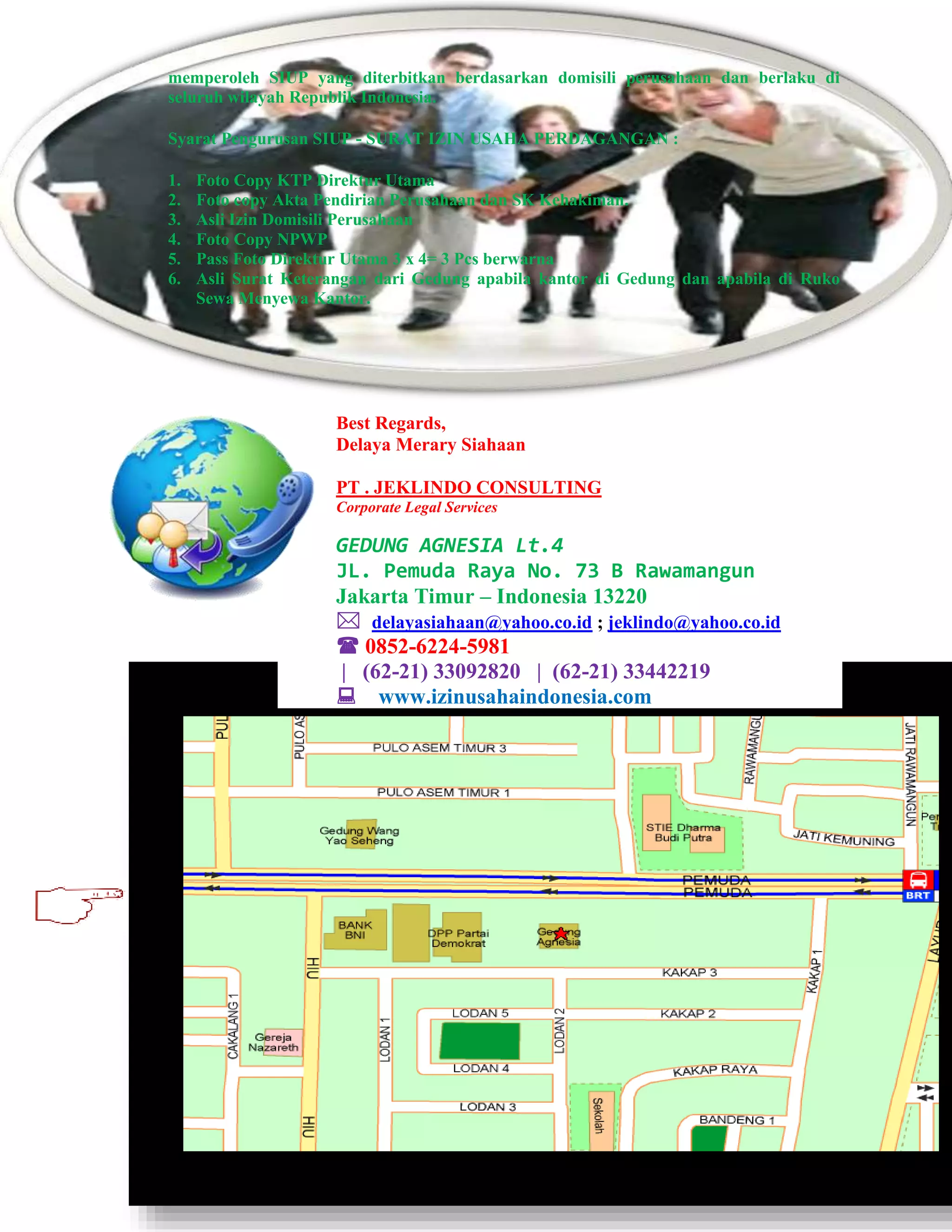 PEMBUATAN IZIN SIUJPT, Proses cepat,mudah,ekspress,sukses | DOCX