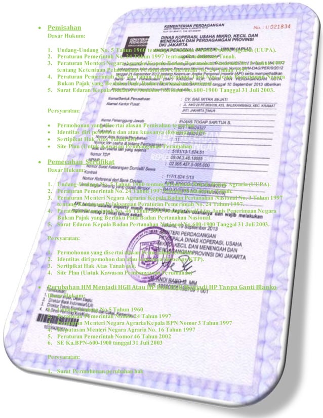 Urus Peningkatan HGB menjadi SHM | PDF