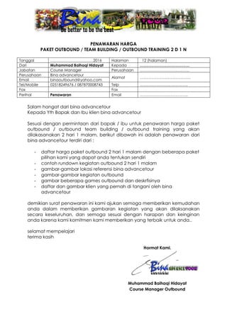HARGA PAKET OUTBOUND | PAKET OUTBOUND BOGOR | TEMPAT OUTBOUND BOGOR | PDF