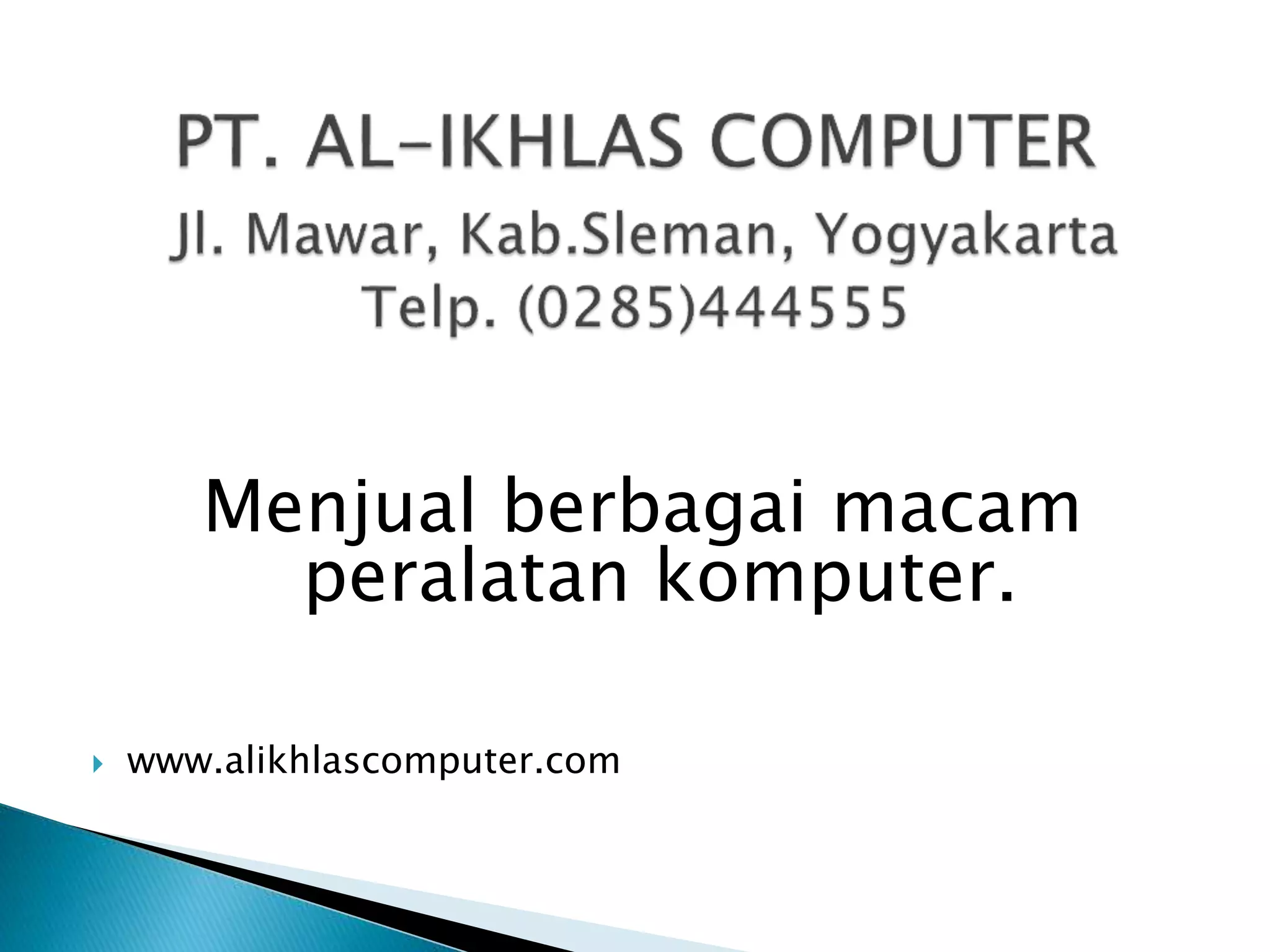 Penawaran peralatan komputer | PPTX