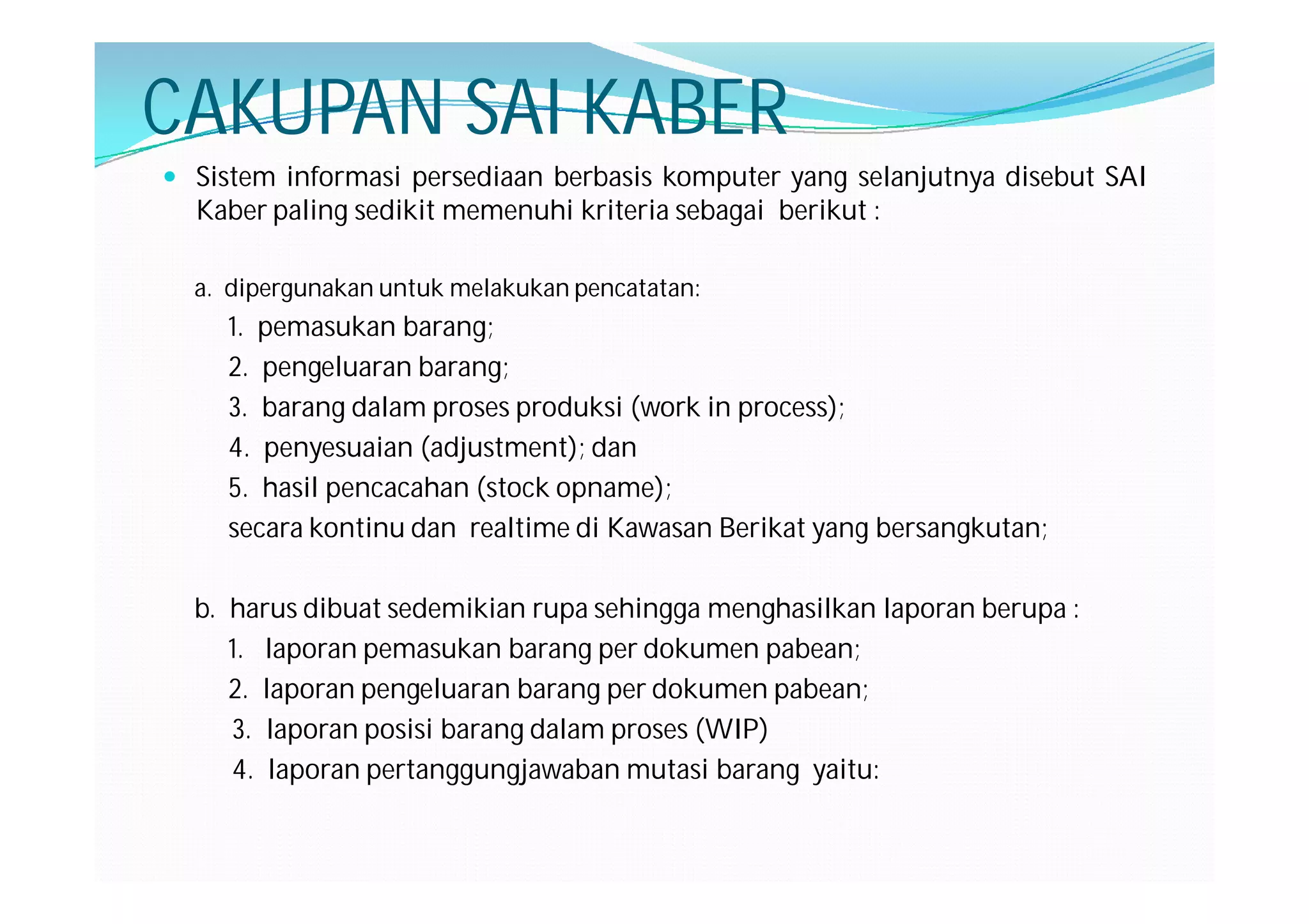 Penawaran Sai Kaber | PDF