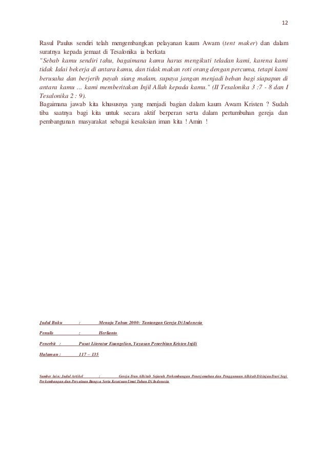 SIAPAKAH KAUM AWAM (GEREjA) PWG | PDF