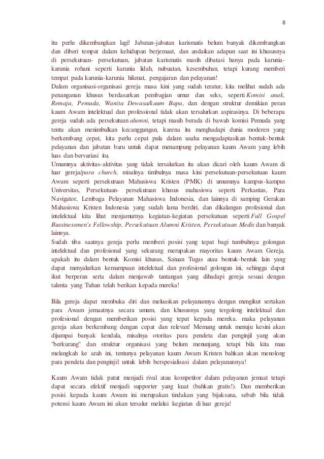 SIAPAKAH KAUM AWAM (GEREjA) PWG | PDF