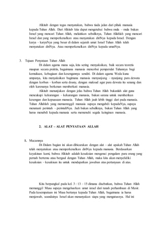 Penyataan allah | DOCX