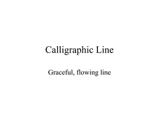 Calligraphic line drawing #1 | PPT