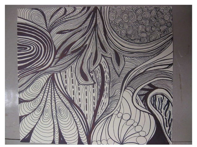 Calligraphic line drawing #1 | PPT