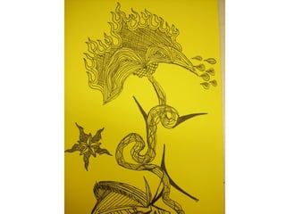 Calligraphic line drawing #1 | PPT