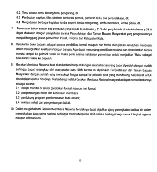 Pencanangan Gerakan Membaca Nasional | PDF