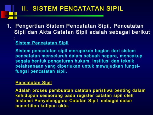 Pencatatan sipil | PPT