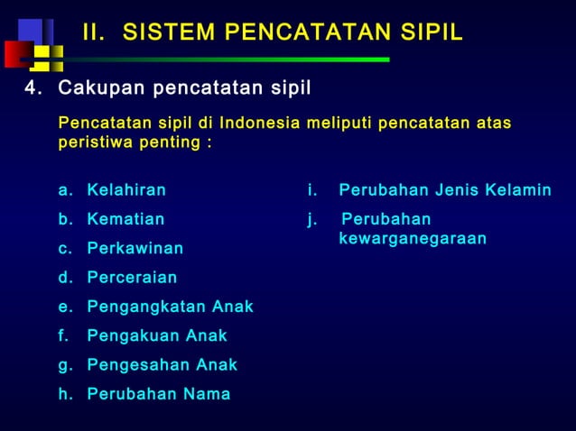 Pencatatan sipil | PPT