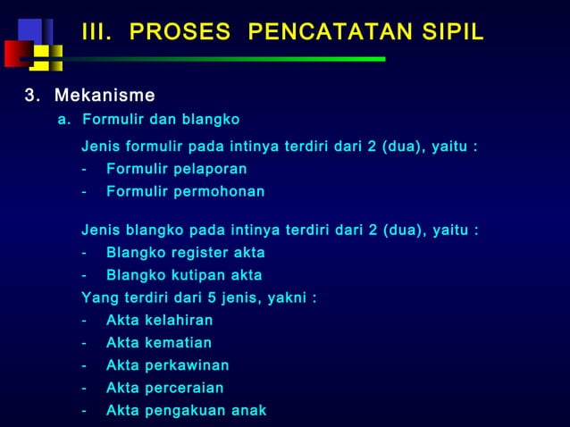 Pencatatan sipil | PPT