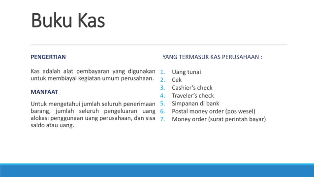 Manajemen Perkantoran Pencatatan Keuangan Sederhana | PPT