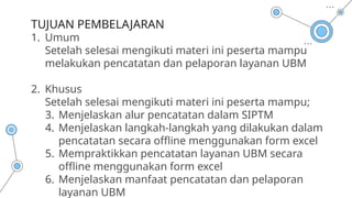 PENCATATAN dan PELAPORAN UBM Batch 3.pptx