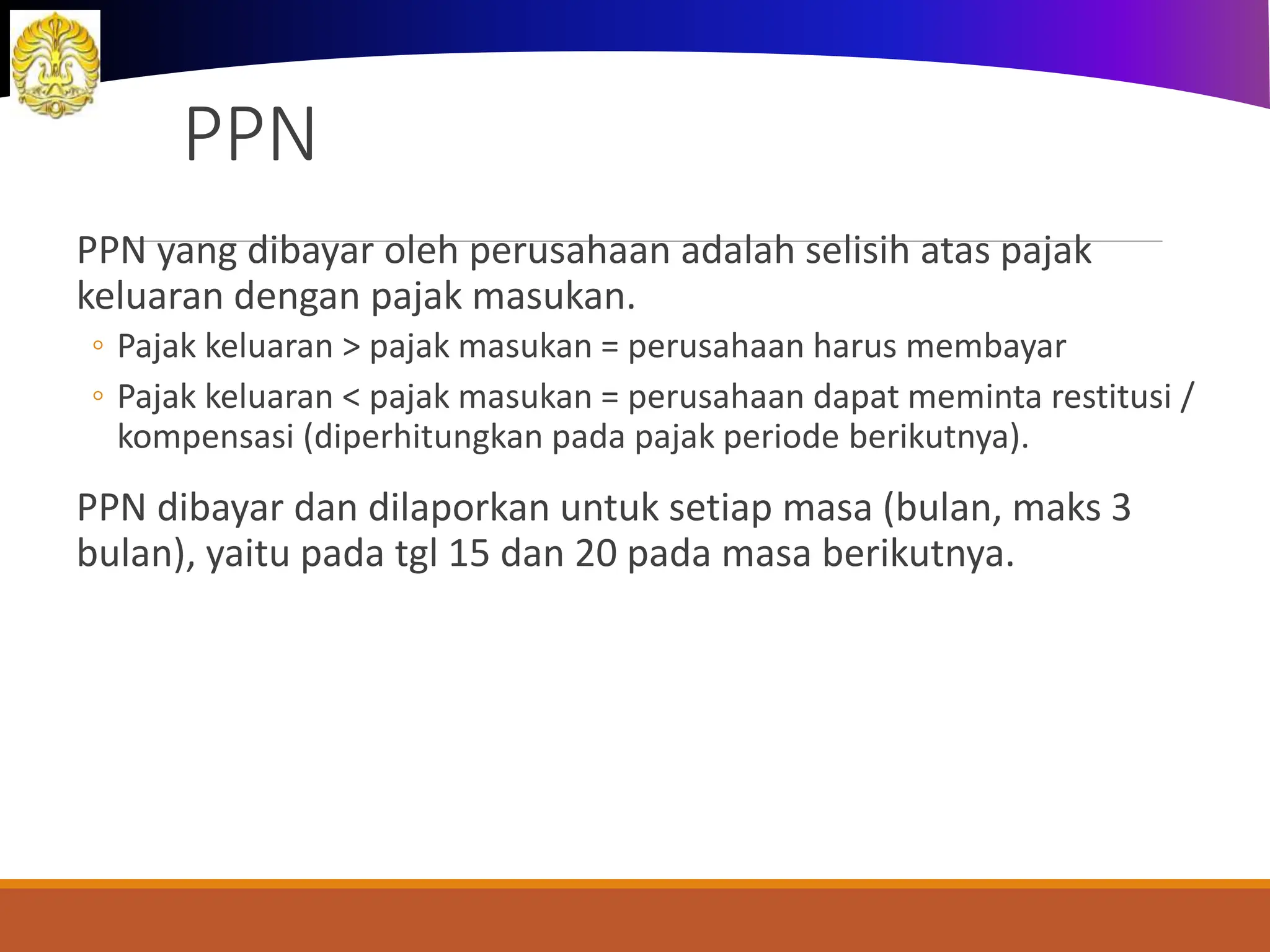 pencatatan ppn untuk jurnal ppn masukan dan ppn keluaran | PPTX