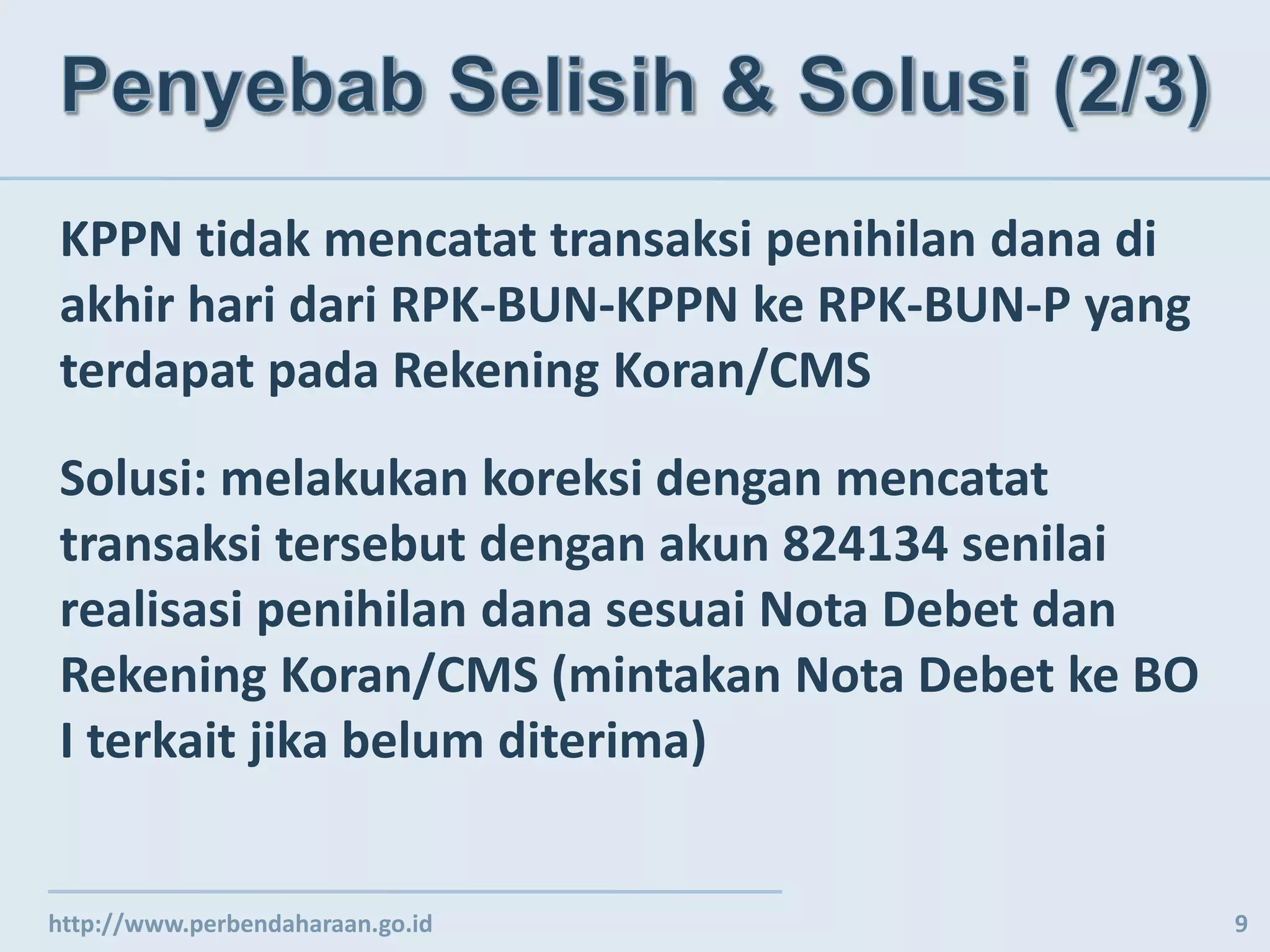 Pencatatan transaksi RPK-BUN-KPPN | PPTX