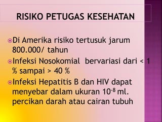 Pencegahan infeksi bagi tenaga kesehatan | PPT