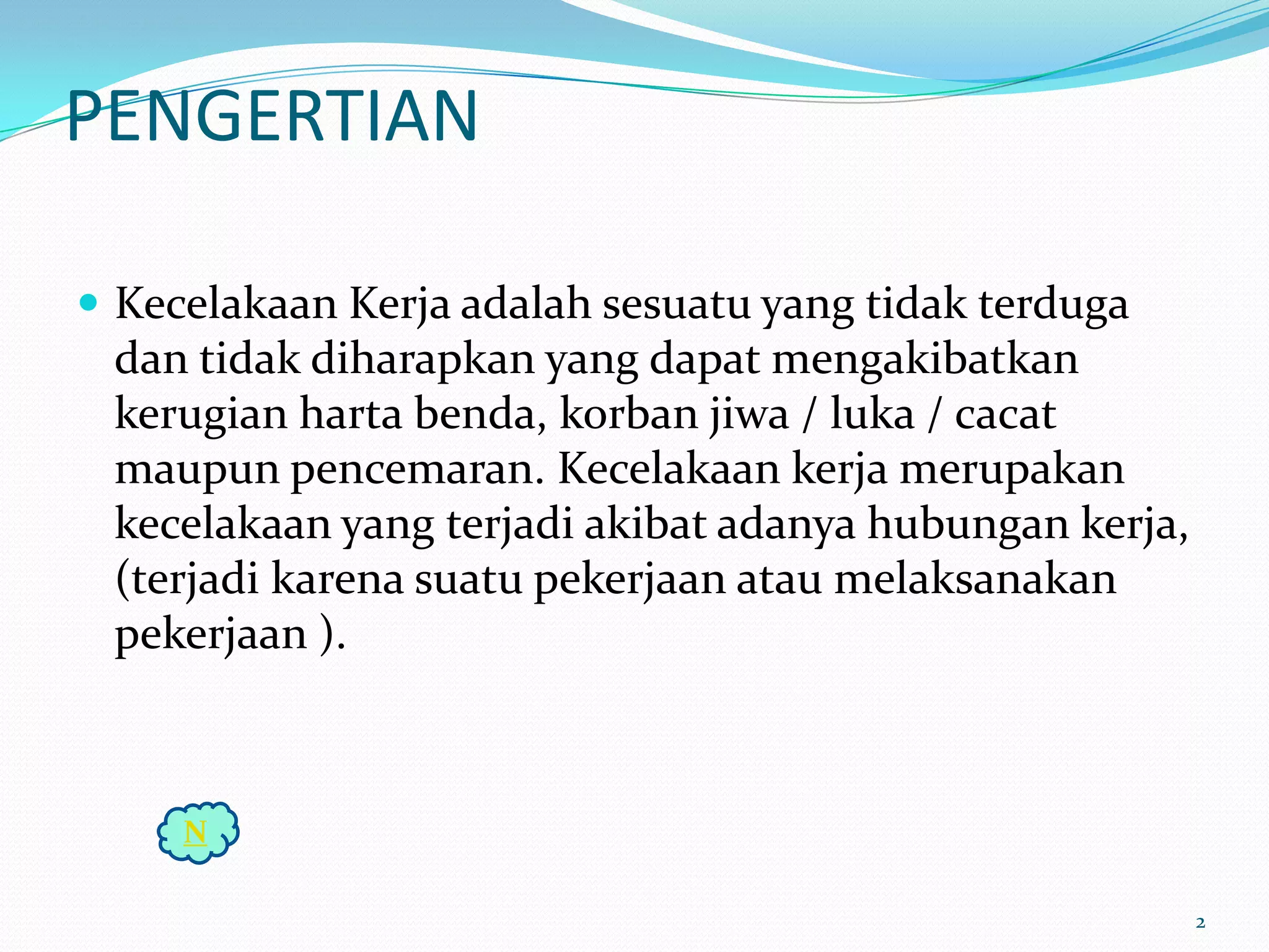 Pencegahan kecelakaan kerja | PPTX