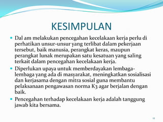 Pencegahan kecelakaan kerja | PPTX