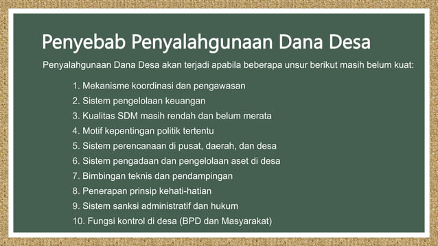 Pencegahan Korupsi Dalam pengelolaan dana Desa.pptx