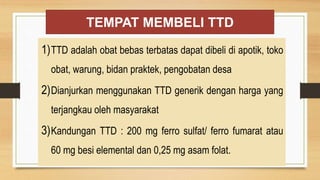 Pencegahan & penanggulangan anemia | PPTX