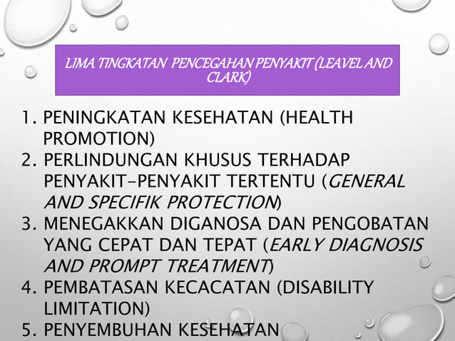 Pencegahan penyakit, penyakit menular dan penyakit tidak menular | PPTX