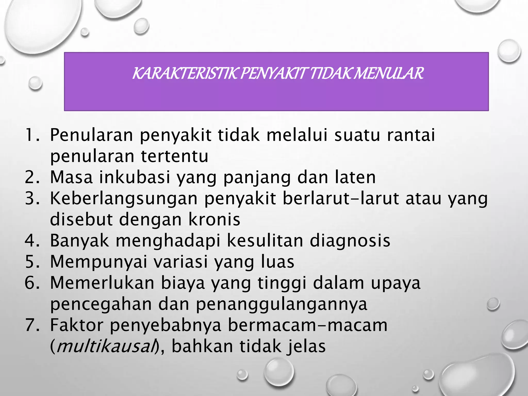 Pencegahan penyakit, penyakit menular dan penyakit tidak menular | PPTX