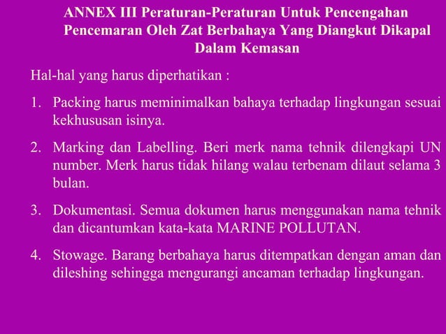 Pencegahan polusi kapal | PPT