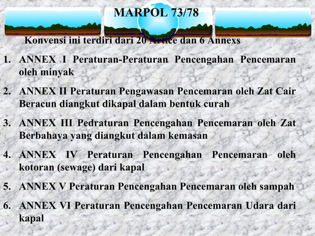 Pencegahan polusi kapal | PPT