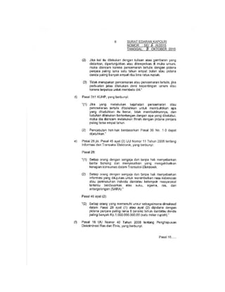 Surat Edaran KAPOLRI (SE) Nomor SE/6/X/2015 | DOC