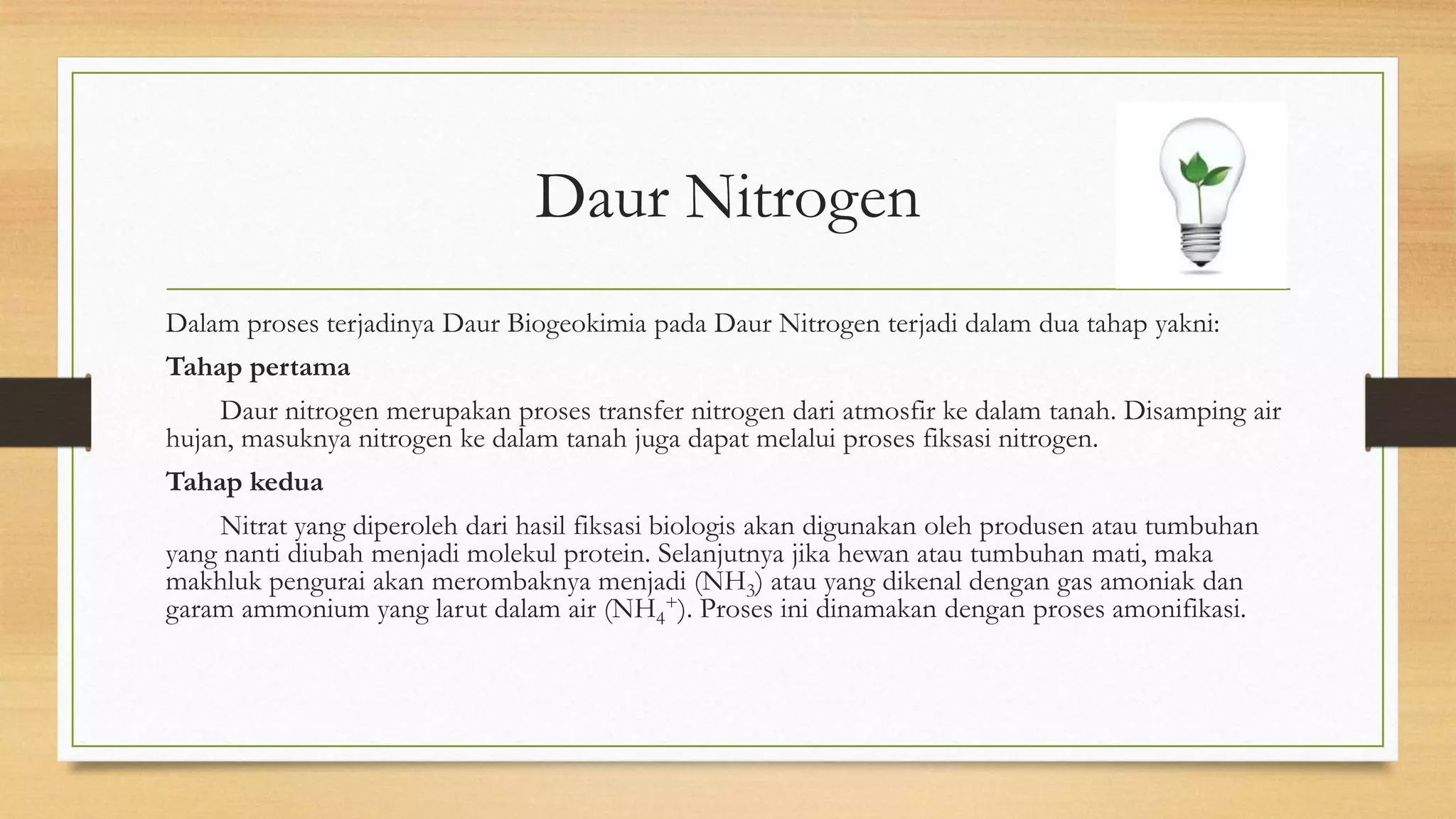 Pencemaran lingkungan sebagai gangguan daur biogeokimia | PPTX