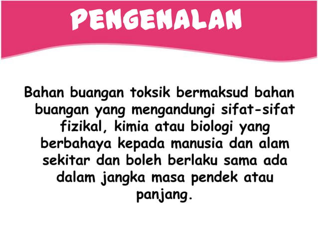 Pencemaran sisa toksik | PPTX