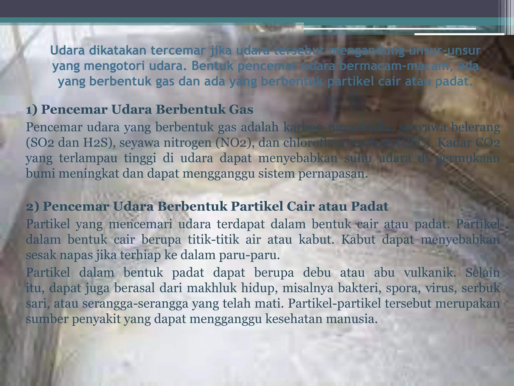 Pencemaran udara | PPTX