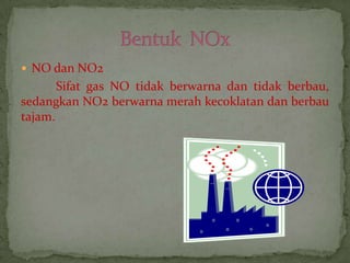 Pencemaran udara oleh n ox | PPTX