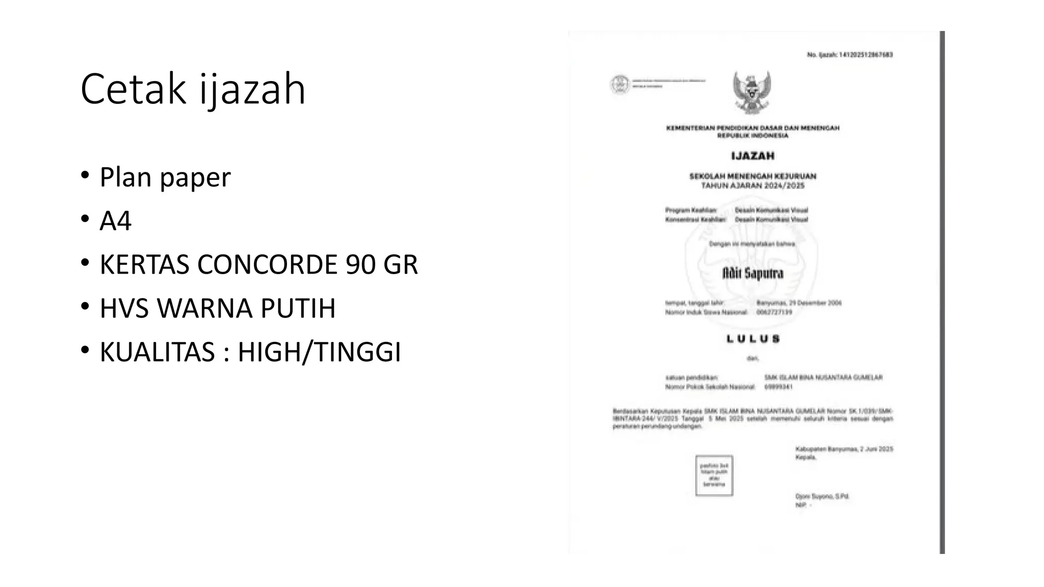 PENCETAKAN E-IJAZAH untuk kertas--edit.pptx