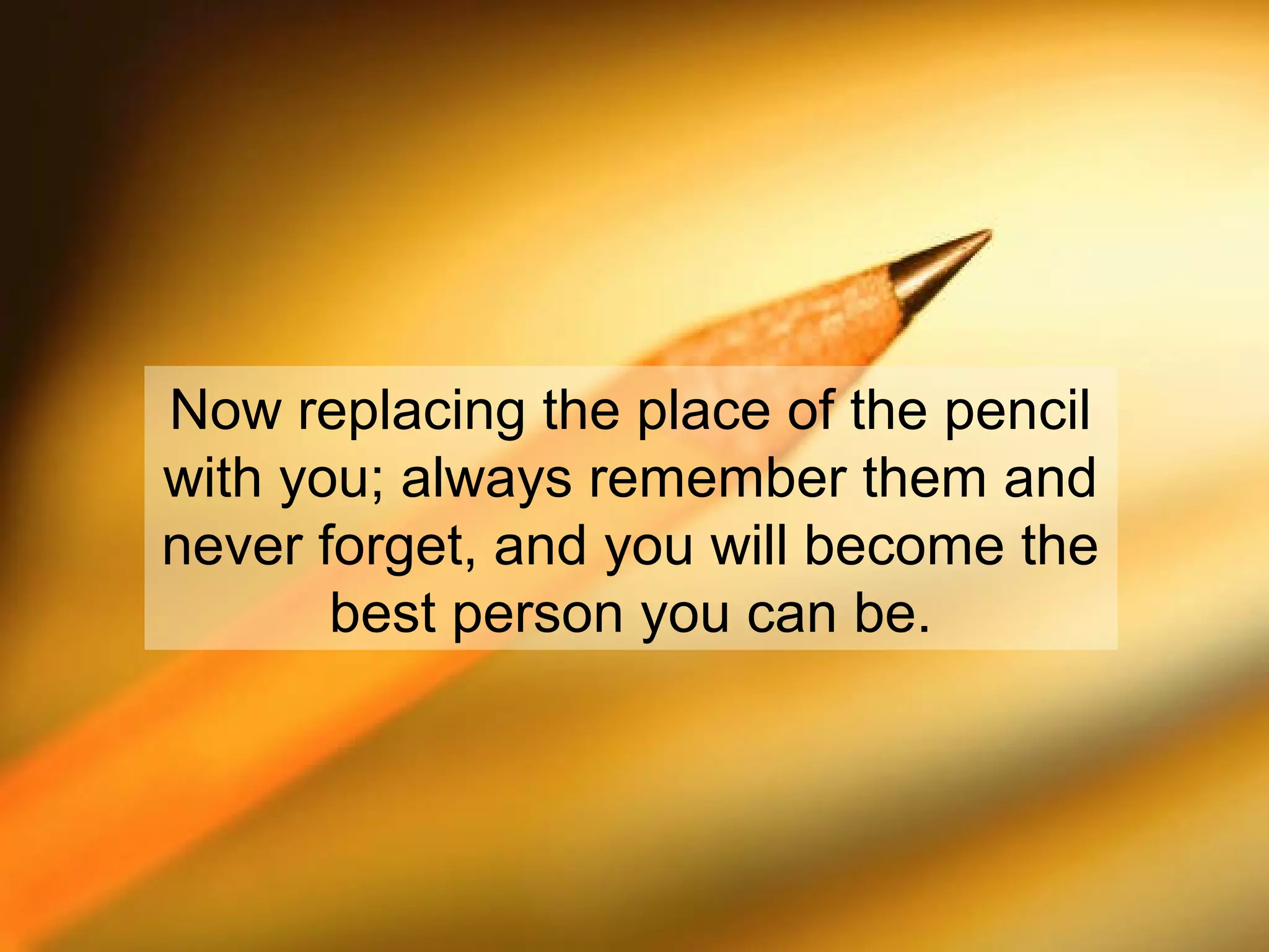 The Pencil Parable | PPT