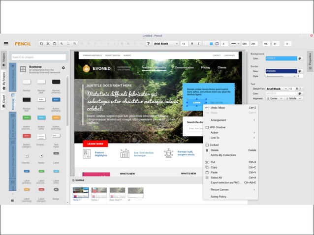 GUI Prototyping / Wireframing with Pencil | PDF