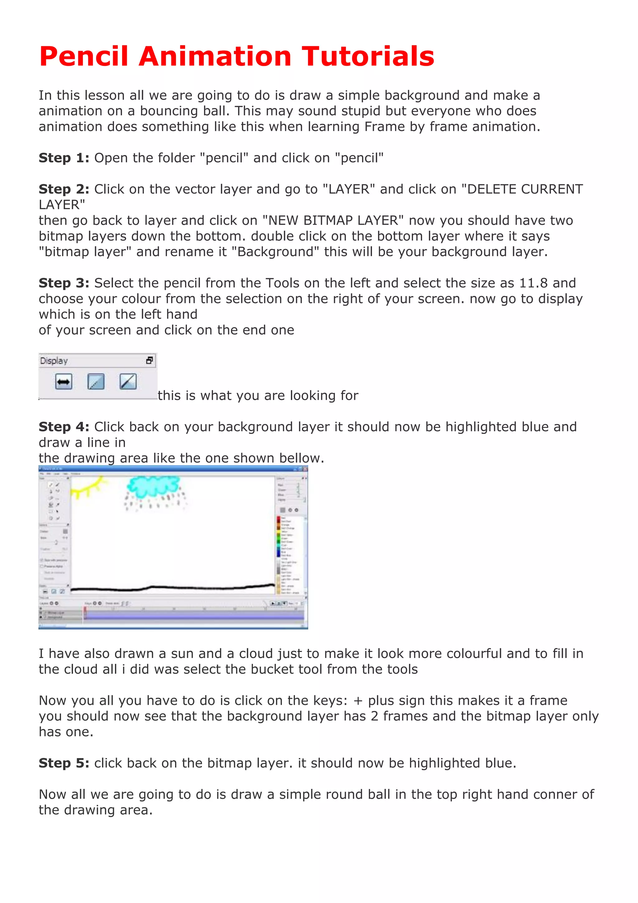 Pencil animation tutorials | PDF