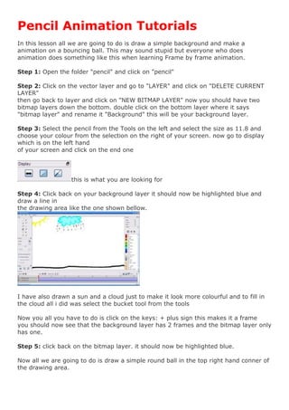 Pencil animation tutorials | PDF